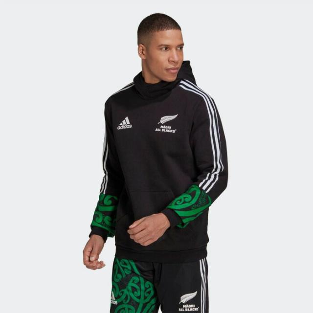 adidas/アディダス ラグビー トップス [ie188-hg8334 スリーストライプスフルジップパーカー] パーカー_オールブラックス