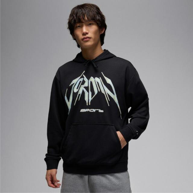 JORDAN/ジョーダン バスケットボール トップス [hf9902-010 DF SPRT CSVR GFX フリースプルオーバー L/S トップ] ジョーダン_JORDAN_パーカー_フーディ 【ネコポス不可】