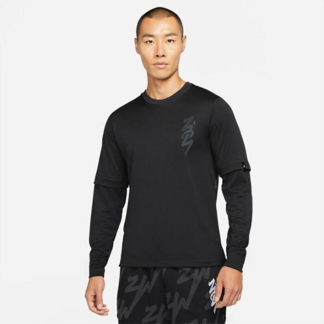 JORDAN/ジョーダン バスケットボール トップス [dj5872-010 ZIONシューティングL/Sシャツ] ジョーダン_JORDAN_ロングTシャツ_長袖_ロンT_ザイオンウィリアムソン 【宅配便可】