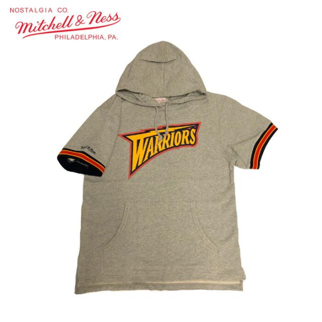 mitchell&ness/ミッチェルアンドネス バスケットボール トップス mg18037-gswgrht1 FRENCH_TERRY_SS_HOODY] パーカー_NBA_GOLDEN_STATE_WARRIORS_ゴールデンステイトウォリアーズ/2019SS 【ネコポス不可】