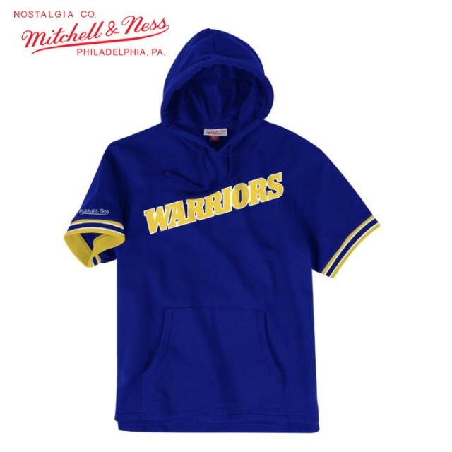 mitchell&ness/ミッチェルアンドネス バスケットボール トップス mg18037-gswroya1 FRENCH_TERRY_SS_HOODY] パーカー_NBA_GOLDEN_STSTE_WARRIORS_ゴールデンステイトウォリアーズ/2019SS 【ネコポス不可】