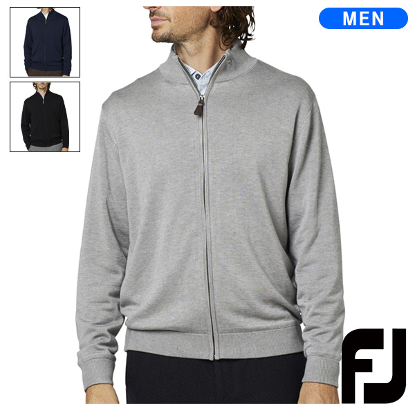 フットジョイ メンズ 防風ライニングフルジップセーター FJ-F25-O10