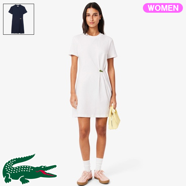 ラコステ レディース ワニロゴプリーツTシャツドレス EF0583-10