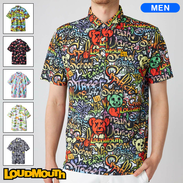 ラウドマウス メンズ 柄半袖シャツ 765601
