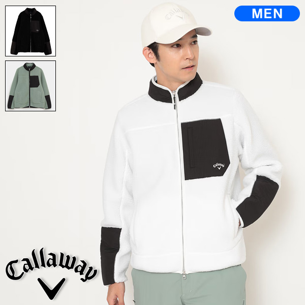 キャロウェイ ゴルフ メンズ カールボアフリースフルジップブルゾン C25217107