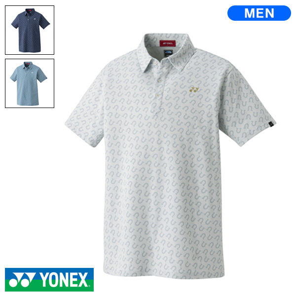 ヨネックス メンズ 総柄ポロシャツ ベリークール涼感 GWS1182