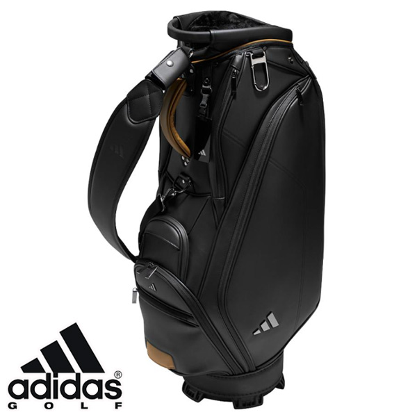 adidas アディダス ゴルフ キャディバッグ 合成皮革 9.0型 47インチ対応 メンズ JUT50