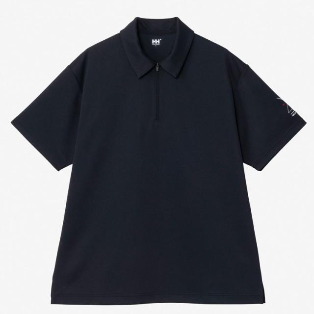 ヘリーハンセン ポロシャツ メンズ HELLY HANSEN ショートスリーブ ツインセイル ハーフジップ ポロ S/S Twin Sail Half-Zip Polo カジュアル アウトドア キャンプ HH32512 OM