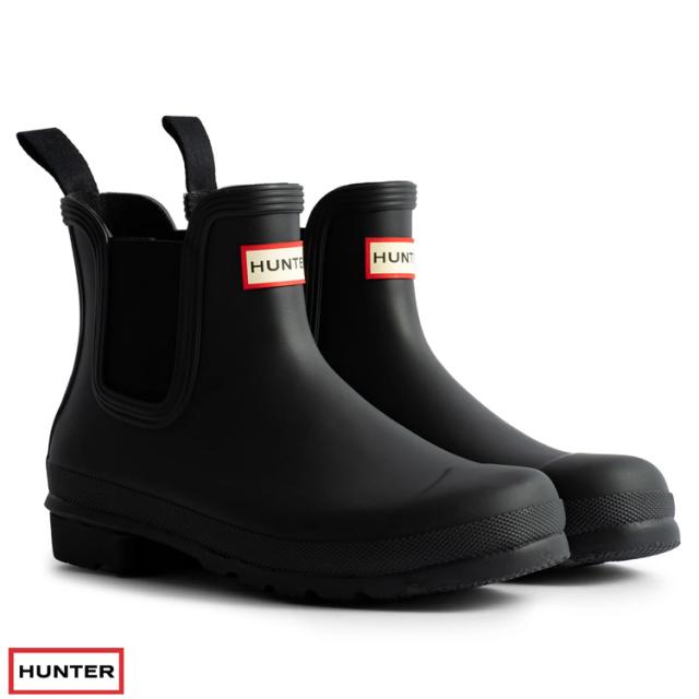 ハンター レディース レインブーツ HUNTER Original Chelsea Boots オリジナル シューズ 靴 ブーツ ブラック　WFS2078RMA BLK