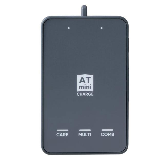 伊藤超短波 ATmini CHRAGE Atmini 史上最少 軽量 コンディショニング ケア ポータブル・マイクロカレント 充電式 12時間稼働 コンパクト 2チャンネル 出力タイプ ダークグレー 001277