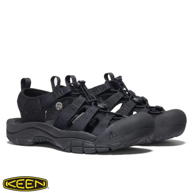 キーン サンダル　レディース KEEN ニューポートH2 Newport H2 スポーツサンダル  アウトドア　キャンプ レディース シューズ Triple Black 1025028