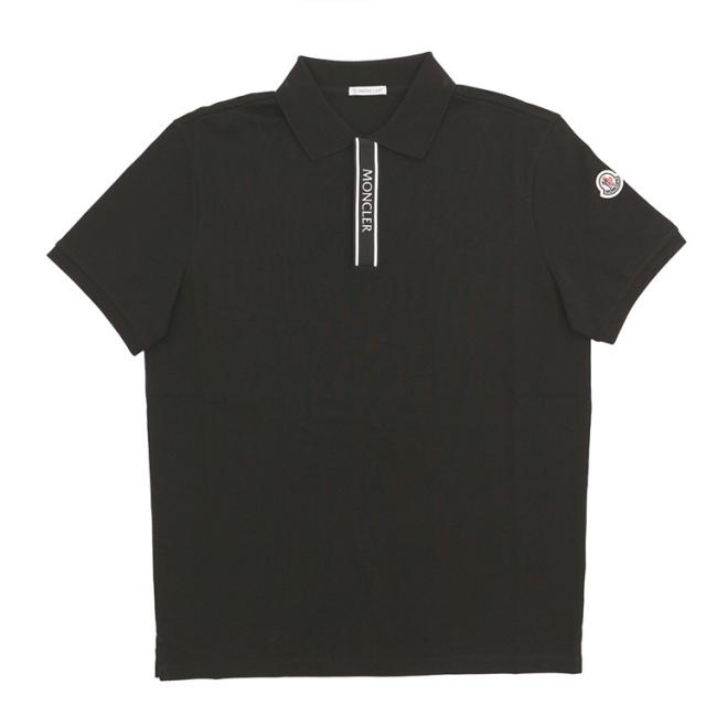 モンクレール ポロシャツ MONCLER SS POLO メンズ 半袖 ロゴパッチ 8A00002 89A16 999 ブラック