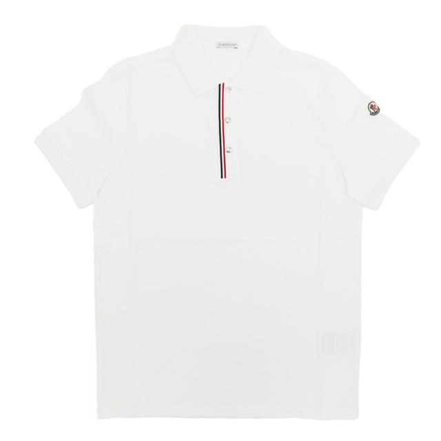 モンクレール ポロシャツ MONCLER SS POLO メンズ 半袖 ロゴパッチ 8A00022 899P0  002 ホワイト