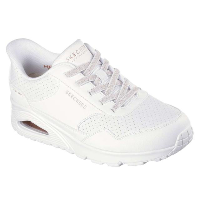スケッチャーズ　スリップインズ レディース  SKECHERS UNO BANKSIA LUXE スリップインズ ウノ バンクシア ラックス シューズ 靴 177118 WHT ホワイト