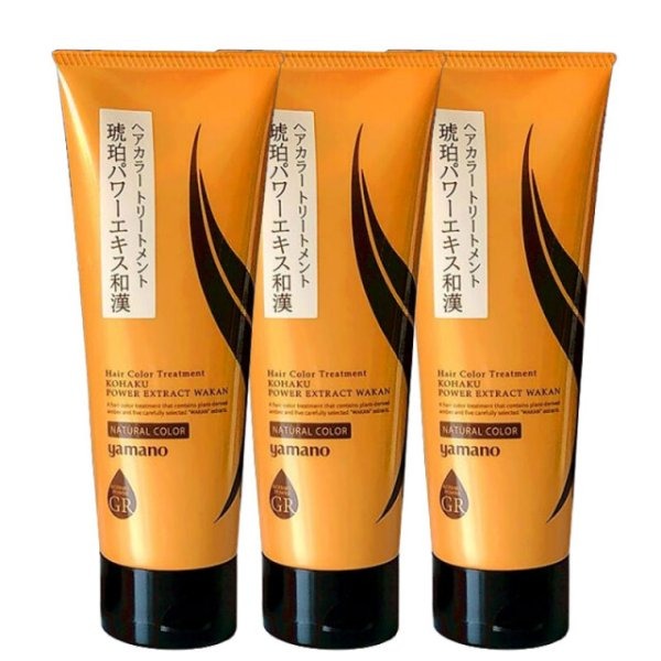 ヤマノ ヘアカラートリートメント 琥珀パワーエキス和漢 160g×3本セット【全商品最安値に挑戦】
