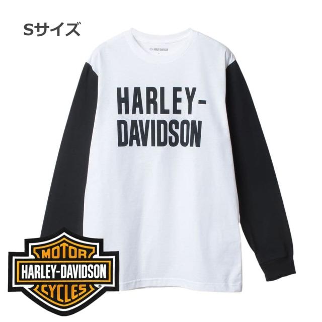 ハーレーダビッドソン 純正 メンズ FoundationカラーブロックTシャツ 99078-22VM バイク用品 ばいく 純正 Tシャツ 長袖