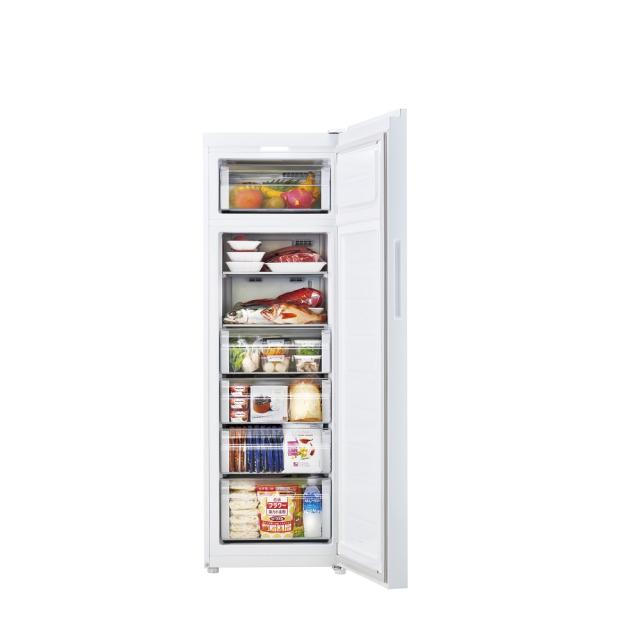 配送のみ/設置取付無し ハイアール 前開き式冷凍庫 ファン式 168L JF-NUF168B 冷凍庫 白 前開き スリム シンプル 多機能 急冷凍 ファミリー