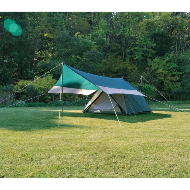 アウトドア レジャー テント タープ キャンプ BBQ キャプテンスタッグ タープ延長ベルトセット GREEN PACKAGE CSドームテント&タープセット+ 5〜6人用 UZ-13230