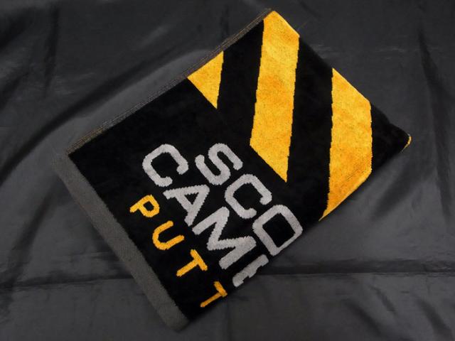 【未使用 S品】 SCOTTY CAMERON スコッティキャメロン ミュージアム限定 ストライプ タオル イエロー