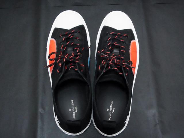 【中古】【美品】 ルイヴィトン タトゥーライン 1A7S9F メンズ スニーカー サイズ 9 日本サイズ 27.5cm