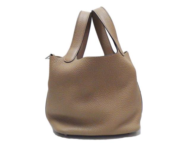 【美品】【中古】 HERMES エルメス ピコタンロックPM 18 チャイ シルバー金具 トリヨンクレマンス U刻 2022年