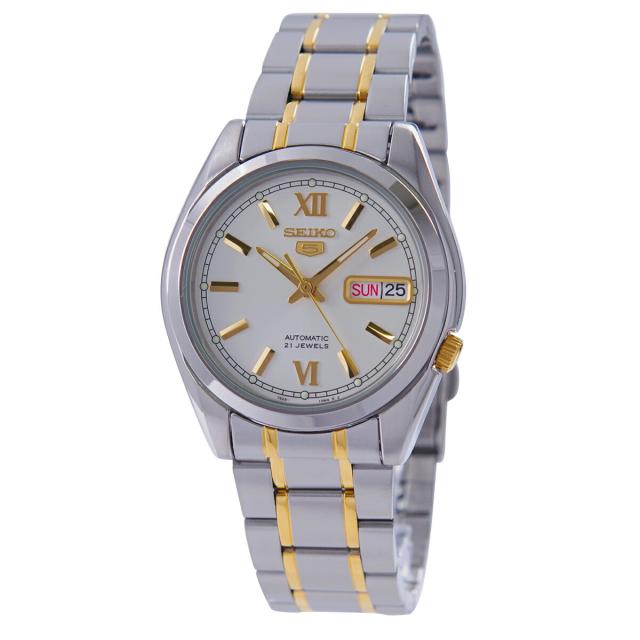 セイコー SEIKO 5 腕時計 海外モデル 自動巻き シルバー/ゴールド 裏蓋スケルトン SNKL57K1 メンズ [逆輸入品]の通販はau ...