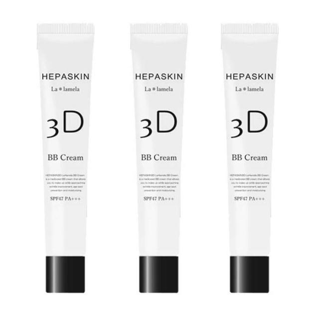 HEPASKIN ヘパスキン 3D La lamela ラ＊ラメラ 薬用 BBクリーム SPF47 PA＋＋＋ 25g　×3【3個セット】