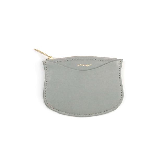 mnoi ムノイ Slim wallet arch ミニ財布 ケース ブルーグレー 日本製 財布 ミニ 小さい 小銭入れ 人気 本革 無地 レザー スリム ウォレット ブルー グレー ギフト 贈り物 プレゼント