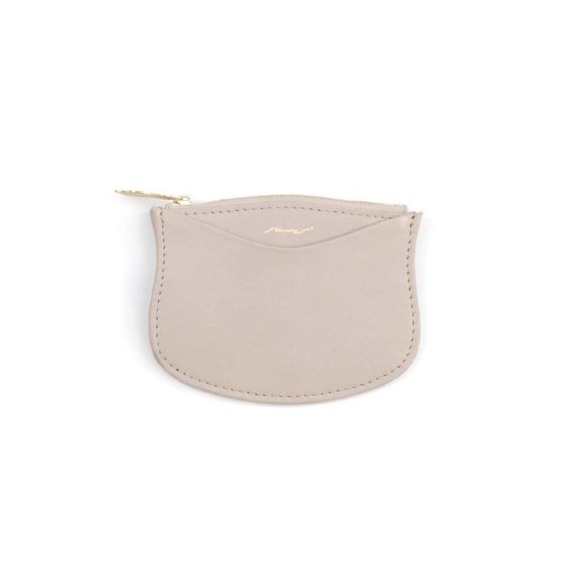 mnoi ムノイ Slim wallet arch ミニ財布 ケース ピンクグレー 日本製 財布 ミニ 小さい 小銭入れ 人気 本革 無地 レザー スリム ウォレット ピンク グレー ギフト 贈り物 プレゼント