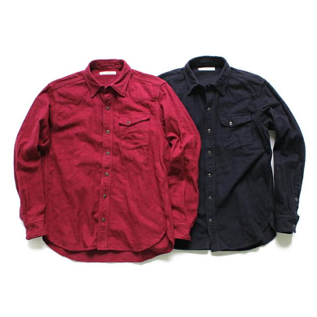 Hexico(ヘキシコ) / Flannel Western Shirts フランネルウエスタンシャツ - Over Dye Wash（全2色）