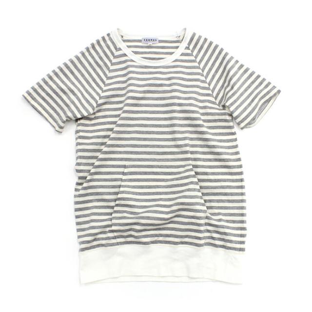 Taurus（トーラス）/ S/S Crewneck Stripe Tee ボーダー ポケットTシャツ 全3色   買い回り 買い周り 買いまわり ポイント消化