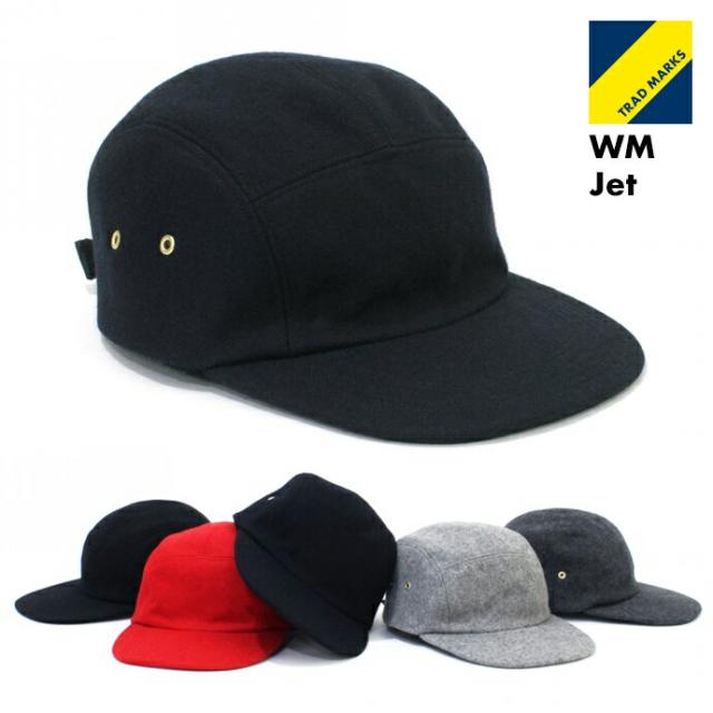 Trad Marks / Basic Jet Cap WM トラッドマークス ベーシックジェットキャップ ウールメルトン ブラック ネイビー ヘザーグレー ダークヘザー レッド 即日発送 即納