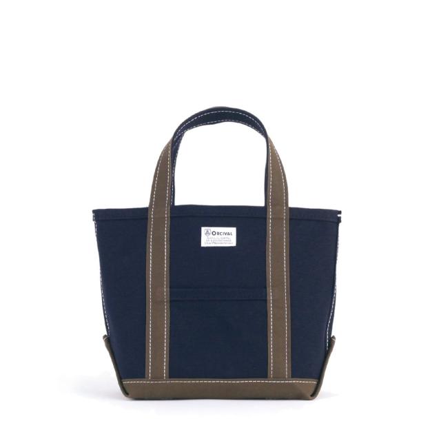 ORCIVAL (オーシバル) / OR-H0285 KWC キャンバス トート バッグ Sサイズ - MARINE × HAZELNUT