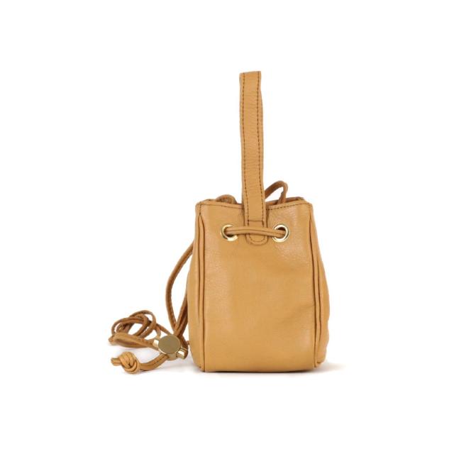 POMTATA ポンタタ P2580 QUE 2WAY SHOULDER ブロンド 121-3842 トートバッグ レザー 本革 日本製 無地 茶 ライトブラウン 巾着バッグ ショルダーバッグ ハンド…