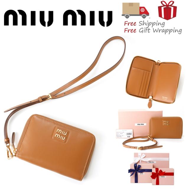 MIUMIU ミュウミュウ 財布 5ML055 パスポートホルダ ネックウォレット