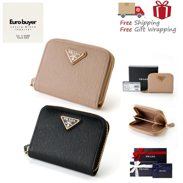 PRADA プラダ  財布 ケース ミニ財布 1MM268 三角ロゴ  新品 ギフト プレゼント プレゼント ギフト 贈り物 無料 ラッピング 包装