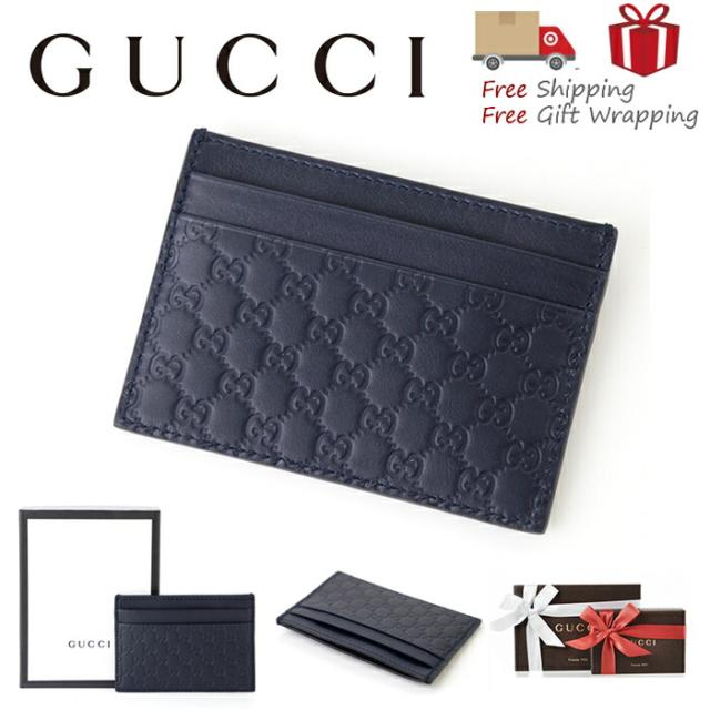 GUCCI グッチ シマレザー カードケース 新品 本物保証 ギフト プレゼント 無料ギフトラッピング対応可！