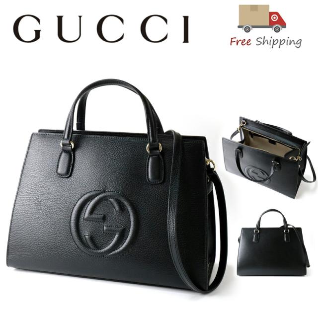 GUCCI グッチ バッグ SOHO GGエンボス モチーフ ハンドバッグ 607721 新品