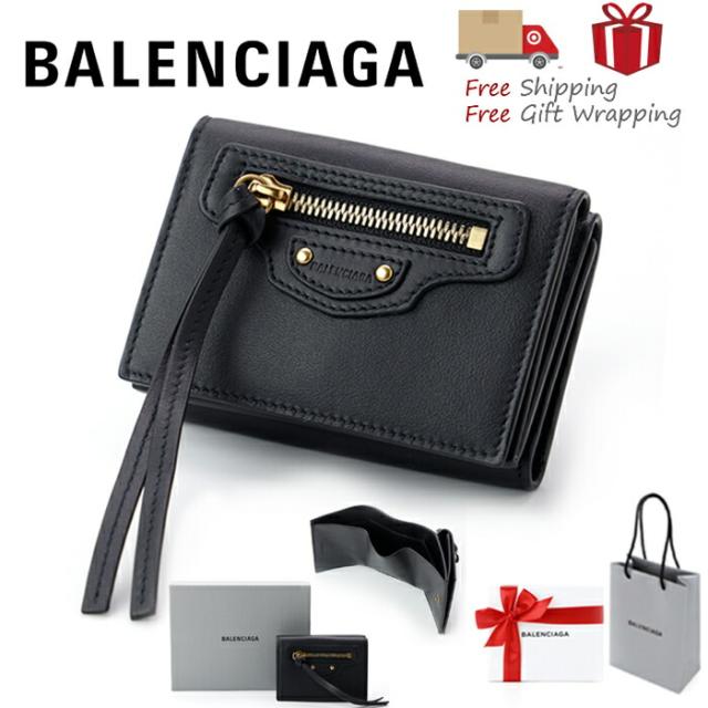 BALENCIAGA バレンシアガ  財布 CLASSIC ミニ財布 640107 新品 ギフト プレゼンギフト 贈り物 無料 ラッピング 包装