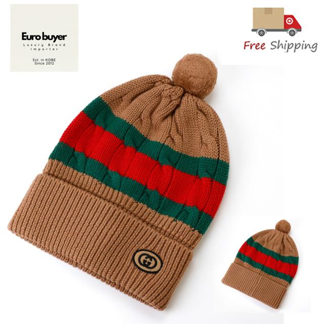 GUCCI グッチ   674064 ウェブストライプ キャップ ビーニー ユニセックス 新品 ギフト プレゼント