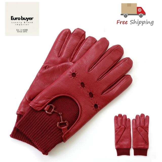 GUCCI グッチ アウトレット  727439 レザー グローブ  新品 ギフト プレゼント