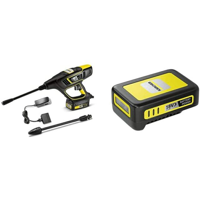 ケルヒャー　バッテリー型洗浄機　KHB５　18V 2.5Ahバッテリー2個セット