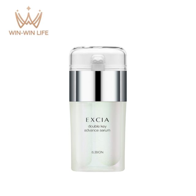 アルビオン エクシア ダブルキー アドバンス セラム 美容液 40ml 厳選美容成分 美肌酵素 速攻 超活性 ハリ ツヤ 生命感 活性力 濃密 みずみずしい うるおい 保湿 乾燥防止 だるみ対策 肌荒れ対処 角質ケア スキンケア ALBION albion