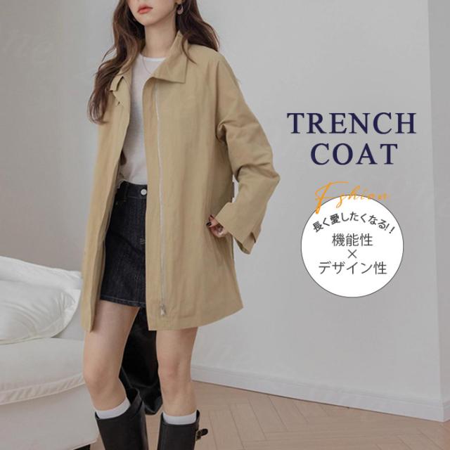 【9,350円！クーポン利用で】トレンチコート アウター トップス レディース 春秋冬新作 送料無料 スプリングコート ロングコート 冬コート ミリタリー系 アウター モッズコート ゆったり 軽い 韓国 ファッション クリスマスプレゼント