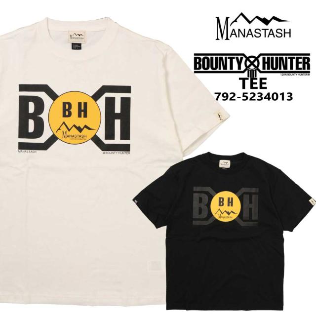 MANASTASH マナスタッシュ BOUNTY HUNTER バウンティハンター 半袖 Tシャツ 792-5234013 S/S TEE コラボ グラフィック ロゴ プリント メンズ