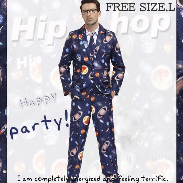 送料無料 ハロウィン衣装 クリスマス ハロウィン コスプレ MEN'S SUITS カラフルスーツ 大人 メンズ 男性 仮装 変装 衣装 仮装 宴会 イベント ダンス