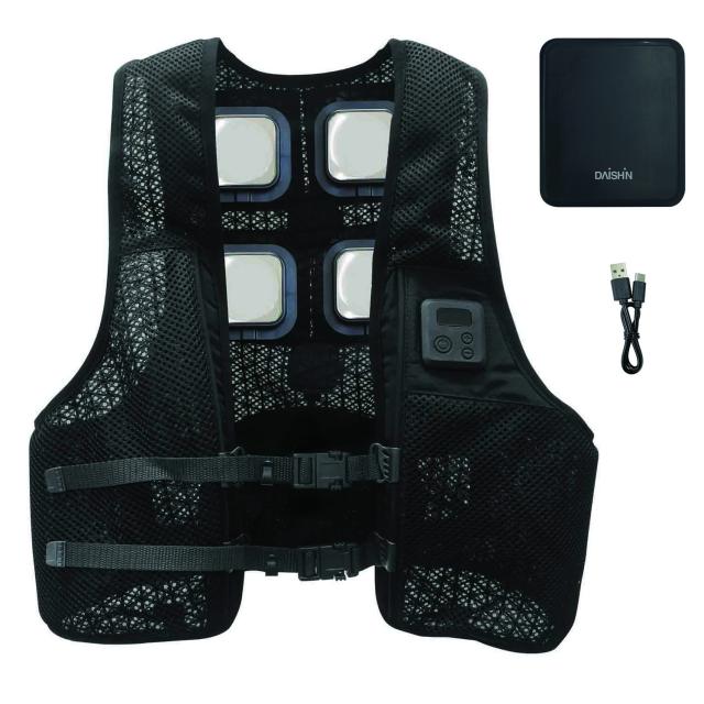 【 2025年夏 新作 フルセット】 大進 冷暖切替えベスト ペルチェ 素子 4個 最強 フリーサイズ 大きいサイズ モバイル バッテリー 付き 涼しい 暑さ対策 冷却ベスト 冷感 服 ベスト クールベスト 作業服 作業着 メンズ セット ペルチェベスト 冷蔵服 バッテリー 式 ベスト