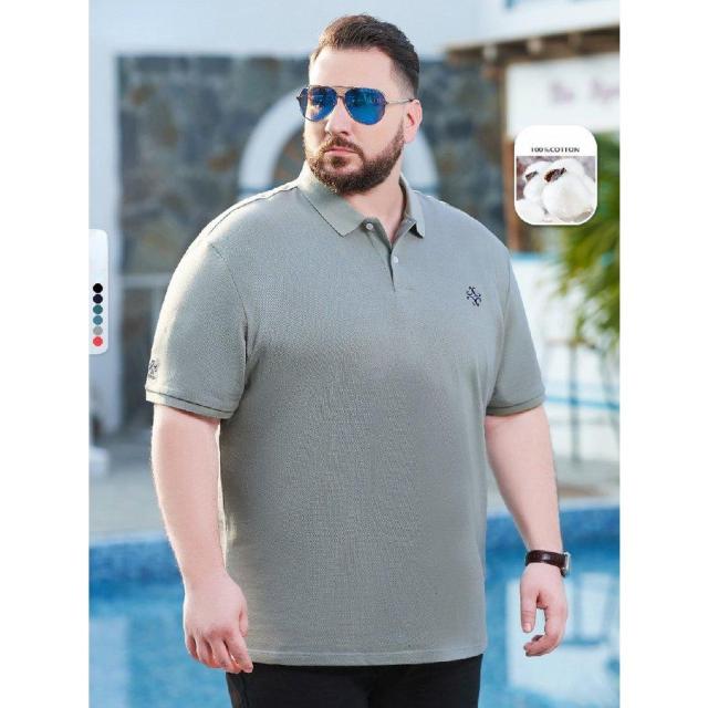 メンズ ポロシャツ 半袖 8XL 大きいサイズ 鹿の子 刺繍入り 無地 定番 ビッグ オーバーサイズ 100kg オシャレ トップス プルオーバーシャツ 吸汗 速乾 ソフトの通販はau PAY ...