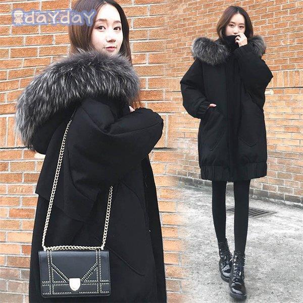 ダウンコート ダウンジャケット レディース もじり コート ダウン 大毛領 中綿コート 冬服 防寒着 暖かい 厚手 フード付き カジュアル オシャレ アウター 長袖