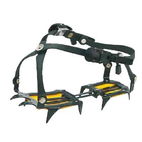 エバニュー 10本爪アイゼン L EBY017 オレンジ